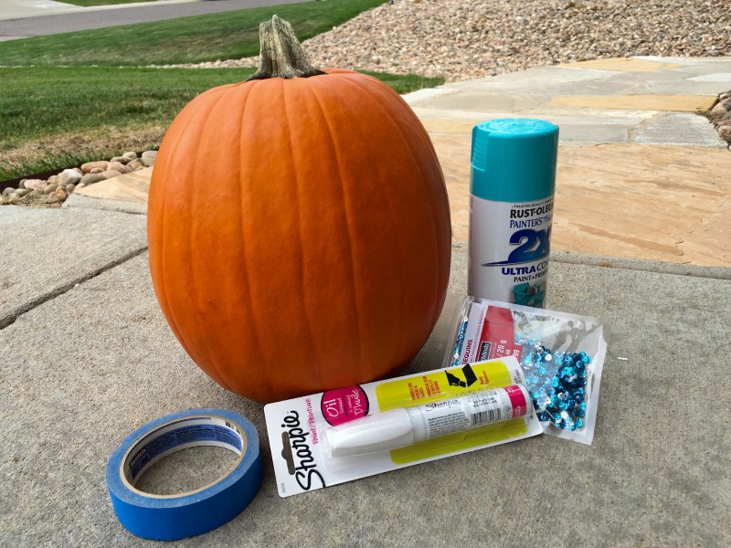 Teal Pumpkin Project - Painted Pumpkin - Colorado Anne